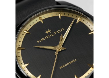 Hamilton jazzmaster auto black & gold 36mm H32255730